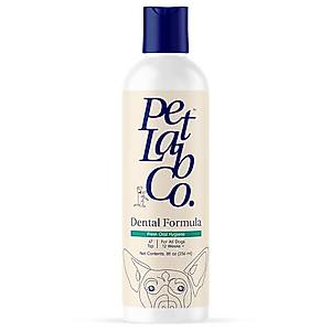 Petlab Co. Dog Dental Formula - Keep Dog Breath Fresh and Teeth Clean - Supports Gum Health - Water Additive Dental Care Targets Tartar - Packaging May Vary