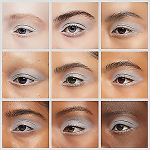 ROPALIA Highlighter Eyeshadow Pencil Eyeliner in 1, Brightener Stick with Sharpener Makeup Creamy Brow Shaper Definer Shimmer for Highlighting Inner Corner Glitter Eyes (#01), White 1