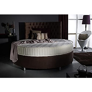 Mielmoon Round Mattress (86" Diameter) Luxury King - Premium Foam Firm Medium Plush - Round Bed Mattress USA (King 8")