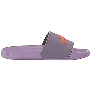 adidas Women's Adilette Shower Slide Sandal, Shadow Violet/Impact Orange/Violet Fusion, 7