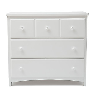 Delta Children 3 Drawer Dresser, Greenguard Gold Certified, White