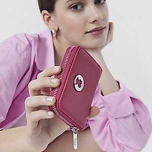 Tous Monedero Dubai Saffiano, Women’s Purse, Varios colores (Tri/Fucsia), 2.5x8x10 cm (W x H L)