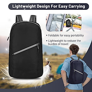 BELEFU 2Pcs Small Packable Backpack Foldable, Lightweight Hiking Camping Travel Backpack for Men Women, Ultralight Portable Day Pack (Color 2)