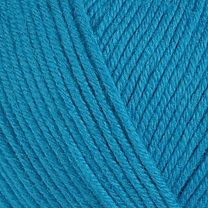 5 Skein (Pack) Total 8.8 Oz. Gazzal Baby Cotton Each 1.76 Oz (50g) / 150 Yrds (165m) Soft, Fine Baby Yarn, 60% Cotton, Blue - 3428