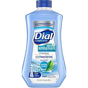 Dial Complete Antibacterial Foaming Hand Soap Refill, Spring Water, 32 Fl Oz