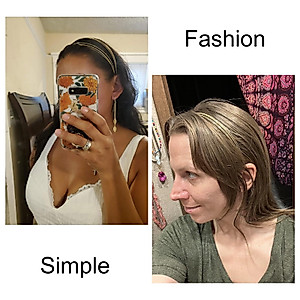 Tobeffect Multi Layers Metal Headbands for Women, 2Packs Fashion Thin Headband Layered Gold Elegant Hairbands Headpiece Hair Accessories for Girls