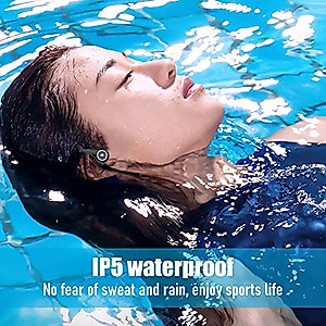 Bluetooth Conduction Headphones Open Ear Headphones Bluetooth 5.1 Sports Wireless Earphones with Built-in Mic,IPX5 Sweat Resistant Headset for Running,Cycling,Hiking,etc