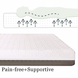 Queen Size Mattress, 8 inch Sleep Gel Memory Foam Mattress, Medium Firm Feel Mattress Bed in a Box for Cooler Sleep Supportive & Pressure Relief, Ergonomic Mattress, CertiPUR-US Certified (Queen)