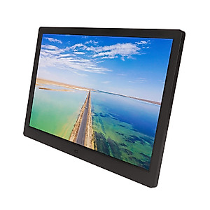 Digital Photo Album, 100‑240 V USB Interface Large Storage Digital Photo Frame Multiformat Playback for Images (US Plug)