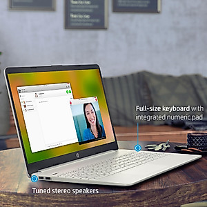 HP 15 15.6" Touchscreen FHD Business Laptop Computer, Intel Core i7-1165G7 up to 4.7GHz, 32GB DDR4 RAM, 1TB PCIe SSD, 802.11AC WiFi, Bluetooth, Silver, Windows 11 Pro S, BROAG 64GB Flash Drive