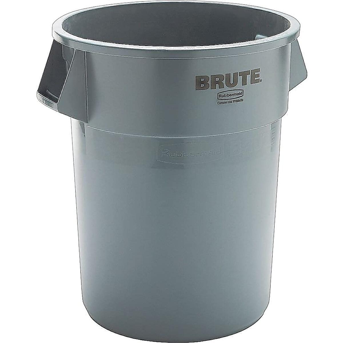 Rubbermaid Commercial 265500Gy Round Brute Container Plastic 55 Gal Gray