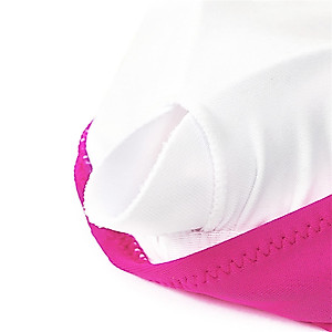 SUUKSESS Women Sexy Tummy Control One Piece Swimsuits Halter Push Up Monokini Bathing Suits (Hot Pink, L)