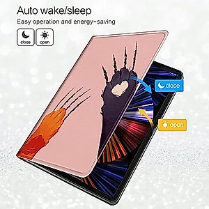 Case for Amazon Fire 7 Tablet (Only fit 12th Generation, 2022 Release) Slim PU Leather Multi-Angle Smart Folio Stand Cover with Auto Wake Sleep, Cat Paw