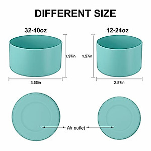 CHEETAH Protective Boot for Hydroflask Water Bottle 12oz - 40oz, BPA Free Bottom Silicone Sleeve Cover, Compatible with All Water Bottles with Bottom Width of 2.87-3.56in (12-24oz, Alpine)