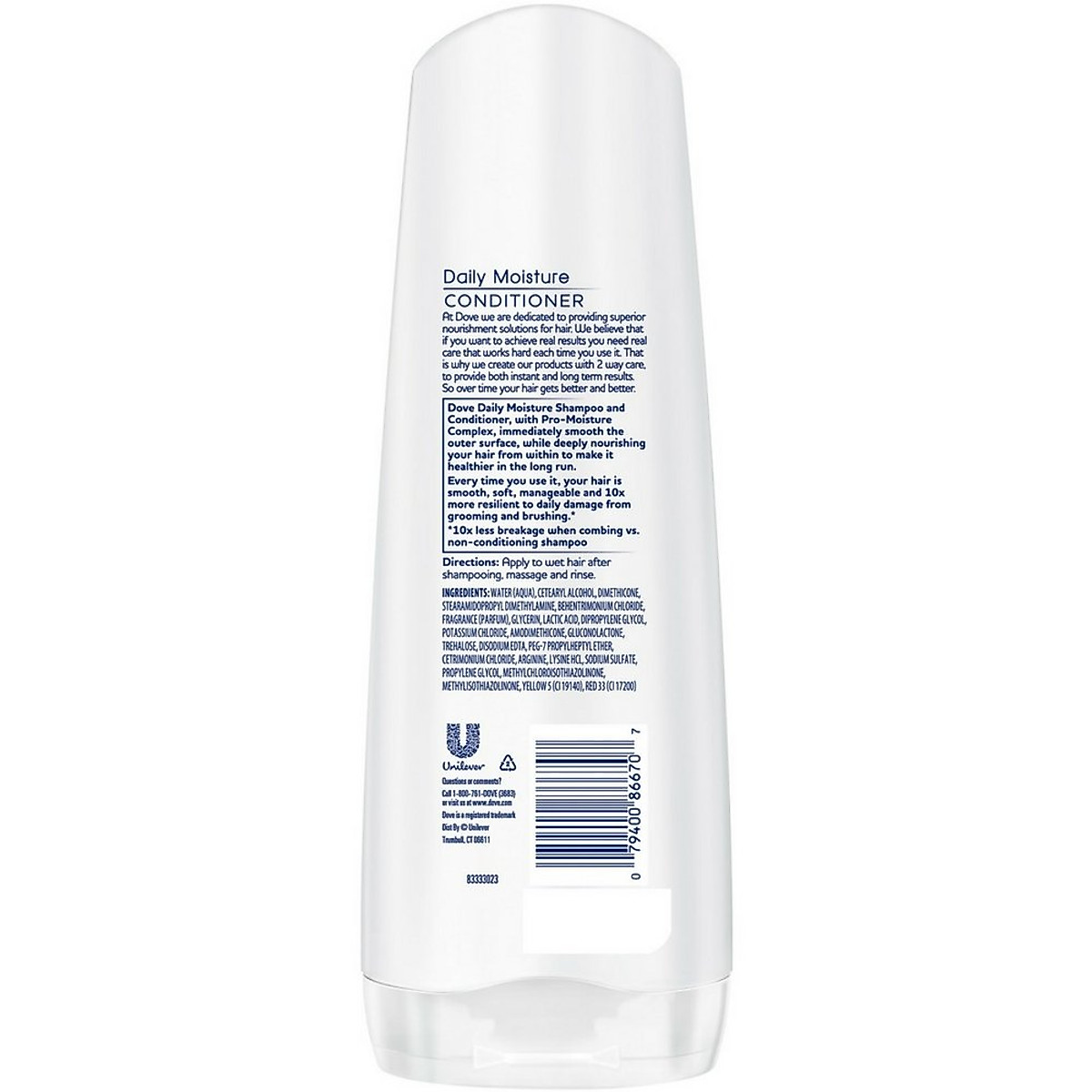 Dove Conditioner 12 Ounce Daily Moisture Nutritive Solutions (354ml) (6 Pack)