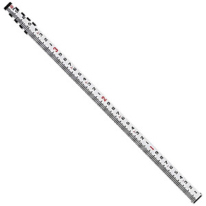 Firecore 16-Foot Aluminum Grade Rod - 10ths, 5 Sections Telescopic with Bubble Level-FLR500B