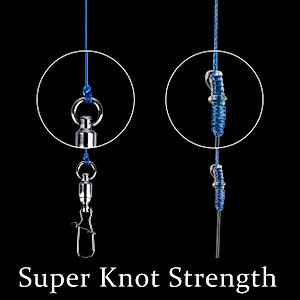 RIKIMARU Braided Fishing Line Abrasion Resistant Superline Zero Stretch&Low Memory Extra Thin Diameter Dark Gray 327Yds,10LB