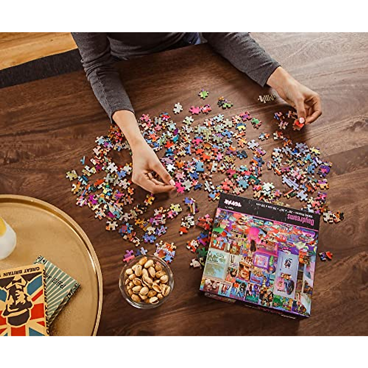 Daydreams '80s and '90s Pop Culture 1000-Piece Jigsaw Puzzle by Rachid Lotf | Educational Brain Teaser, Nostalgic Retro Toys & Games for Kids, Building Kit Activities | 28 x 20 Inches