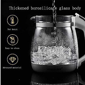 Electric Kettle 1.8L Large Capacity Glass Health Pot Multifunction Cooking Tea Soup Flower Teapot Automatic Electric Stew Bird's Nest Pot Electric Kettle