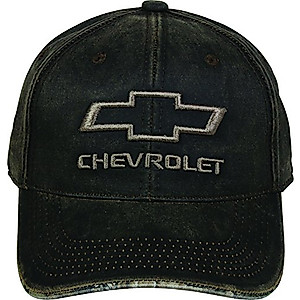 Outdoor Cap Men's Chevrolet Weathered Cap with Under Visor, Brown/Realtree Xtra, One Size
