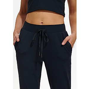 Libin Women's Joggers Pants Athletic Sweatpants with Pockets Running Tapered Casual Dance Pants for Workout,Lounge, Black 3XL