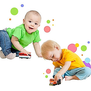 Pull Back Car Train Toy - Titipo and Friends 3 Vehicles Set Christmas Birthday Gifts for Kids and Toddlers Boys and Girls 3 Years and Up (No. 2 Loco, Eric, Xingxing)