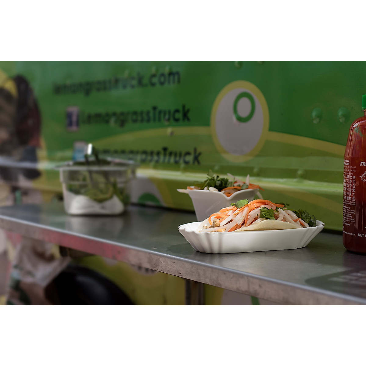 Fortessa Fortaluxe Food Truck Chic Hot Dog Plate, 8.25 x 4-Inch, Set of 4