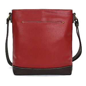Chala Group Handbag Westie Sweet Messenger Mid Size Tote Bag -Burgundy, Burgundgy