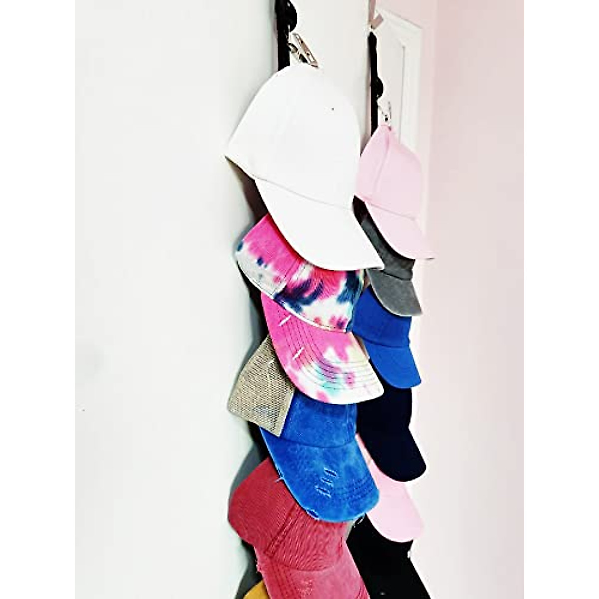 YCMI Hat Racks Organizer - Baseball Cap Holders Rack - Clothing Racks (black, 2 Pack)