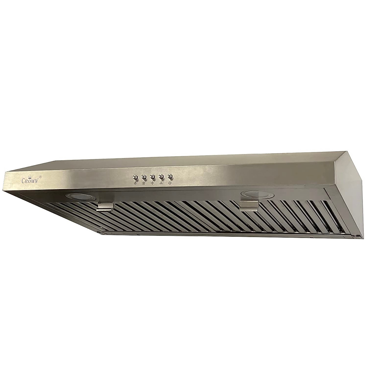 CROWN 30" 800 CFM Powerful Stainless Steel Under Cabinet Range Hood - Ultra Quiet Design with Adjustable Speed Control - Stylish & Efficient Kitchen Ventilation Solution | PRO-BF04