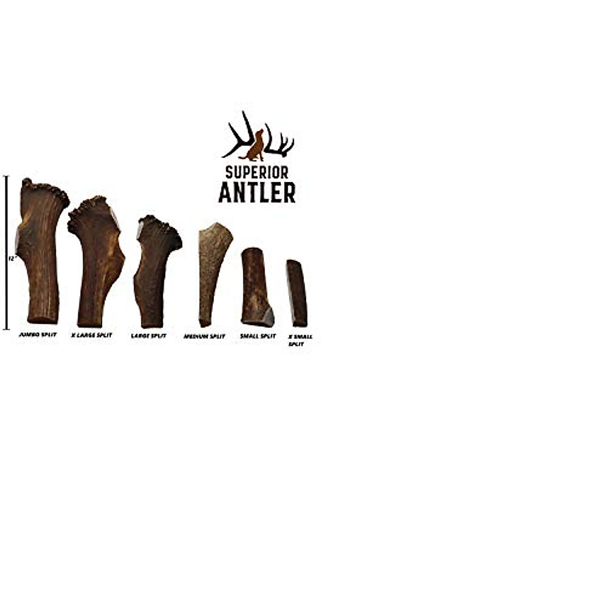 1-X Large Antler, Split, Single Pack - XL All Natural Premium Grade A. Antler Chew. Naturally Shed, Hand-Picked, and Made in The USA. NO Odor, NO Mess. Guaranteed Satisfaction. for Dogs 45+LBSL