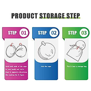 woniutch Hair Cutting Capes Umbrella for Adults, Barber Cape Cloak Cape for Home and Salon Use, Keep Hair Off Clothes and Floor