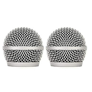 Bolymic New Replacement Ball Head Mesh Microphone Grille for Shure PG58 Microphone Mikrofon 2 PCAK