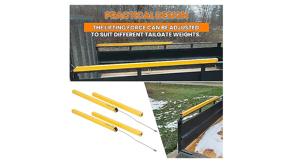 Heavy-Duty Tailgate Ramp Lift Assist System - 400 lbs
