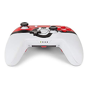 PowerA Enhanced Wireless Controller for Nintendo Switch: Pokemon Poke Ball Red - Nintendo Switch, Nintendo Switch Lite, Gamepad, game controller, Bluetooth controller, AA Battery