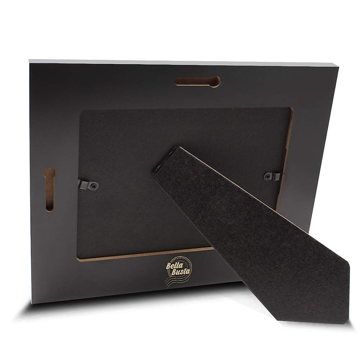 BELLA BUSTA-My 1st Birthday-Baby Boy, Baby Girl First Birthday-UV Print Gloss White Picture Frame (Girl, 5x7 Horizontal)