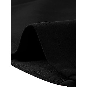 Allegra K Women's 1 Button Office Business Short Sleeve Blazer Jacket Small Black