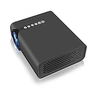 SamFansar Portable Projector SD-Card Slot 1080P Clear Image Portable Projector Easy Operation Remote Control AU Plug