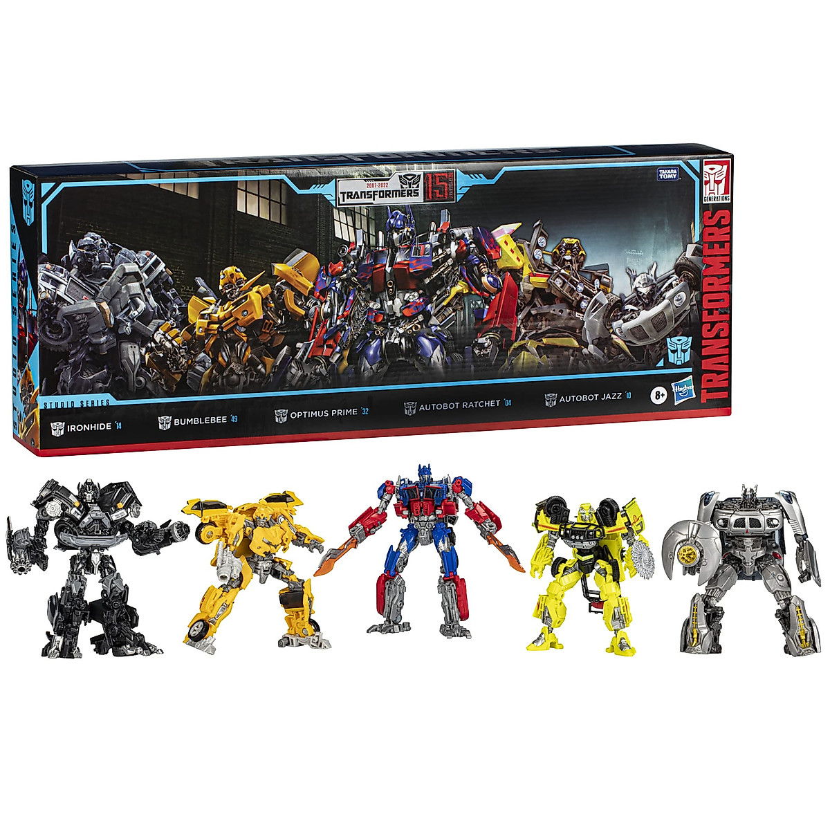 Transformers Toys Studio Series Movie 1 15th Anniversary Multipack with 5 Action Figures - Ages 8 and Up (Amazon Exclusive)