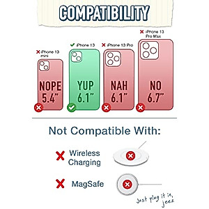 Smartish iPhone 13 Wallet Case - Wallet Slayer Vol. 1 [Slim + Protective] Credit Card Holder - Black Tie Affair