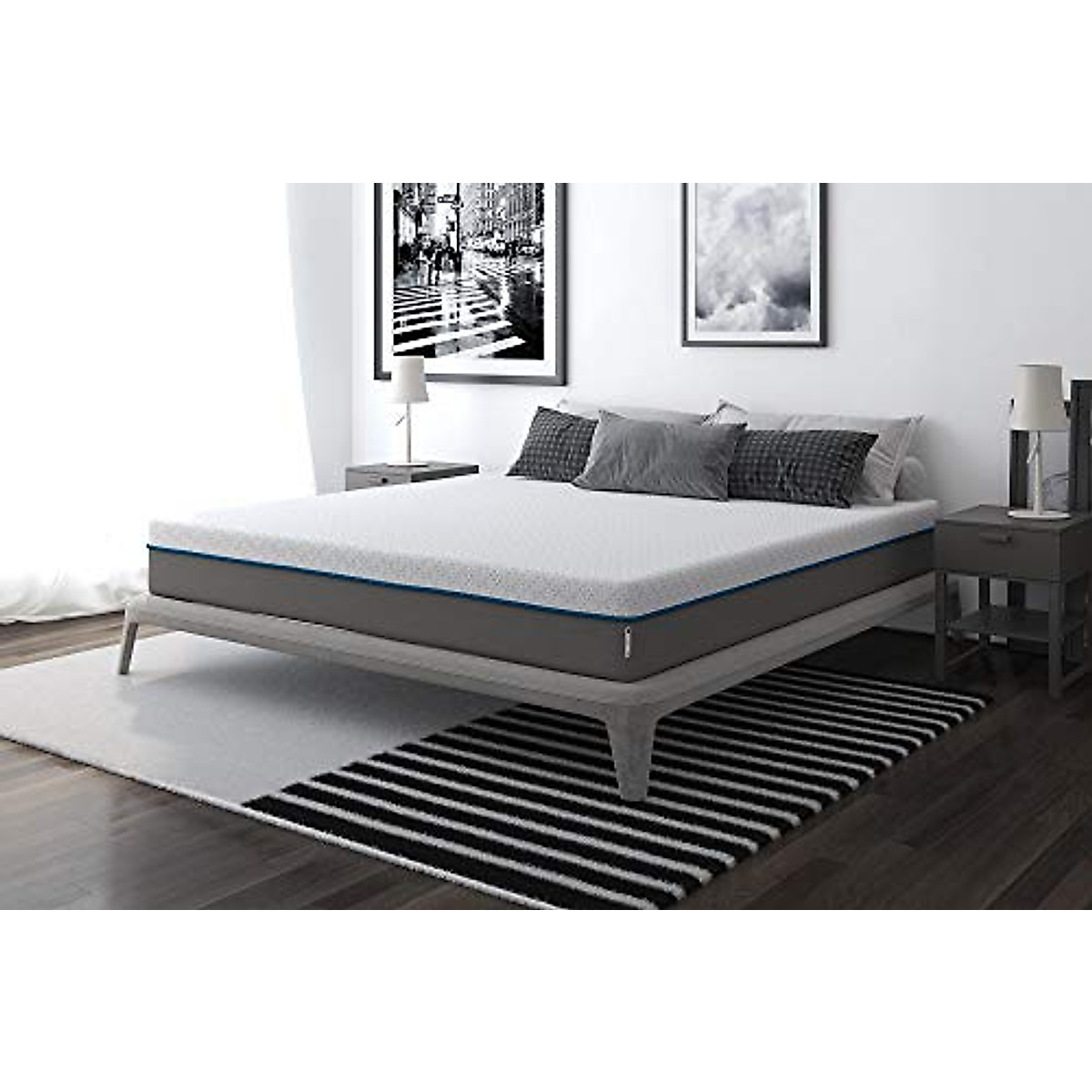Signature Sleep Flex 10" Charcoal Gel Memory Foam Mattress - King