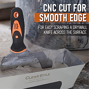 Clear Style Stainless Steel Mud Pan 14" 1 Pack