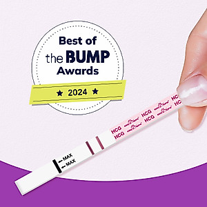 Easy@Home 40 Pregnancy Test Strips with 40 Urine Cups - Fast & Accurate Early Detection, Sensitive & Clear Results, Designed for Women Trying to Conceive EXP 07-31-2025