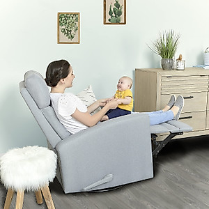 Dream On me Chatham Plus Swivel Glider,Grey