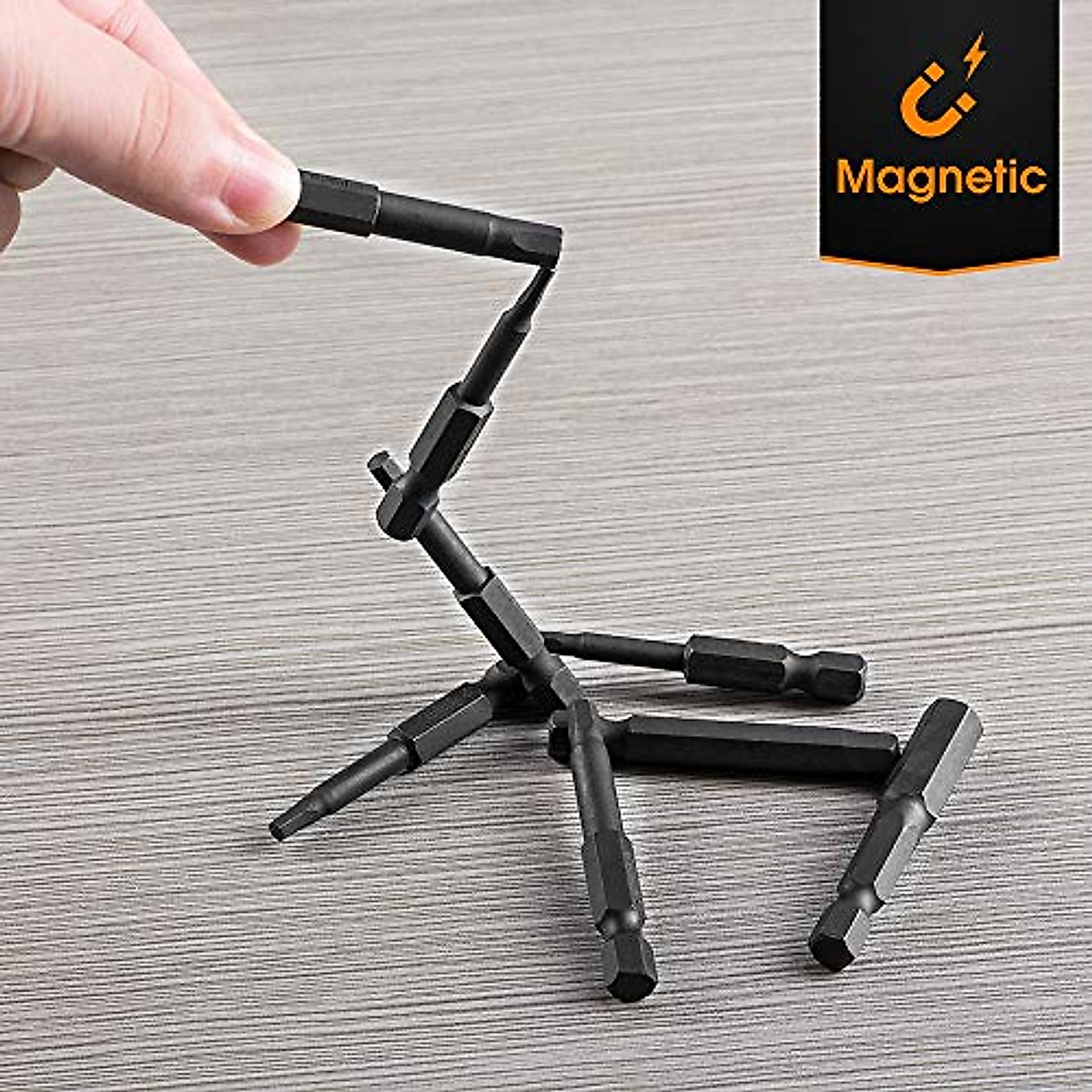 10PCS Hex Head Allen Wrench Drill Bit Set, VAKOGAL S2 Steel Hex Head Screwdriver Bit Set, with Magnetic, 1.5-8mm Metric, 1/4 Inch Hex Shank, 2 Inch Length, for Hand Held Wrench and Electric Drills