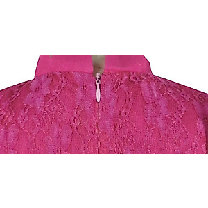 Princess Dress up Costume for Girls with Crown Blue Earrings Gloves Brooch Peach Cosplay Halloween Birthday Party Red-130