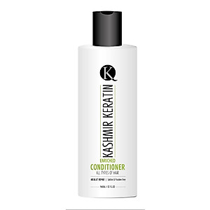 Kashmir Keratin Enriched Conditioner Hydrating Sulfate Paraben Free For All Types Of Hair &Dry Damaged Hair NEW PRESENTATION (32 Fl. Oz)