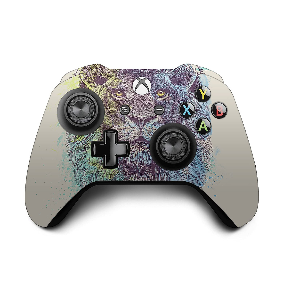 Head Case Designs Officially Licensed Rachel Caldwell Lion Art Mix Vinyl Sticker Gaming Skin Decal Cover Compatible With Xbox One X Console and Controller Bundle