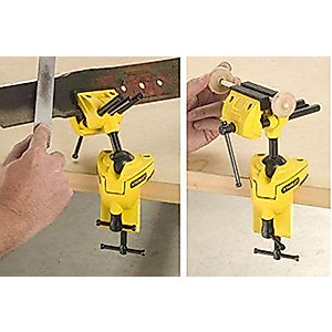 Stanley 1-83-069 MaxSteel Multi Angle Hobby Vice, Yellow/Black
