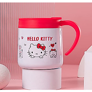 Everyday Delights Hello Kitty Stainless Steel Insulated Cup with Lid, 350ml